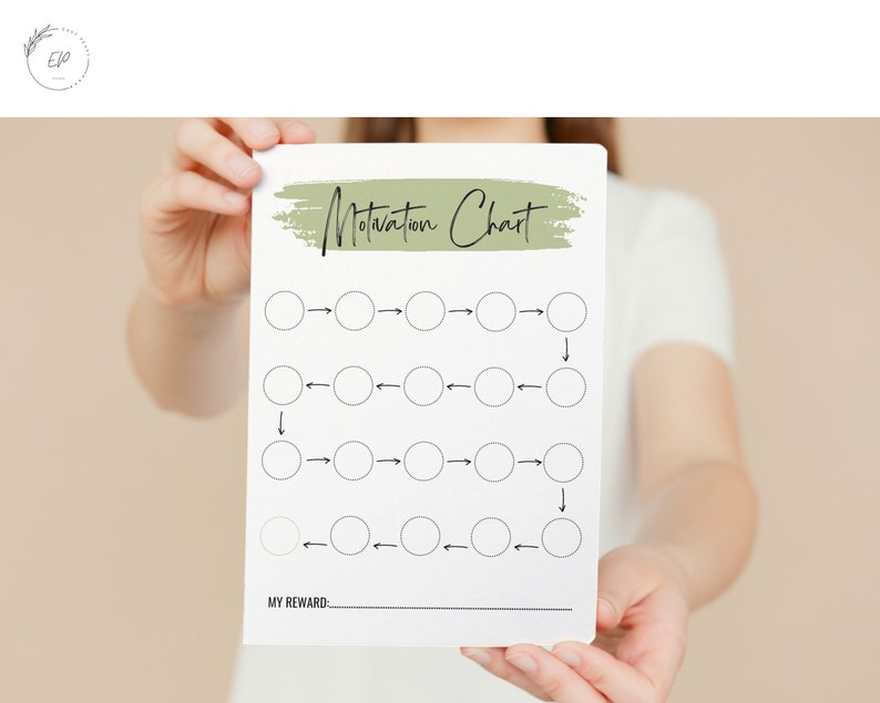 Minimalistic Printable Motivation Charts Bundle Printable - Etsy