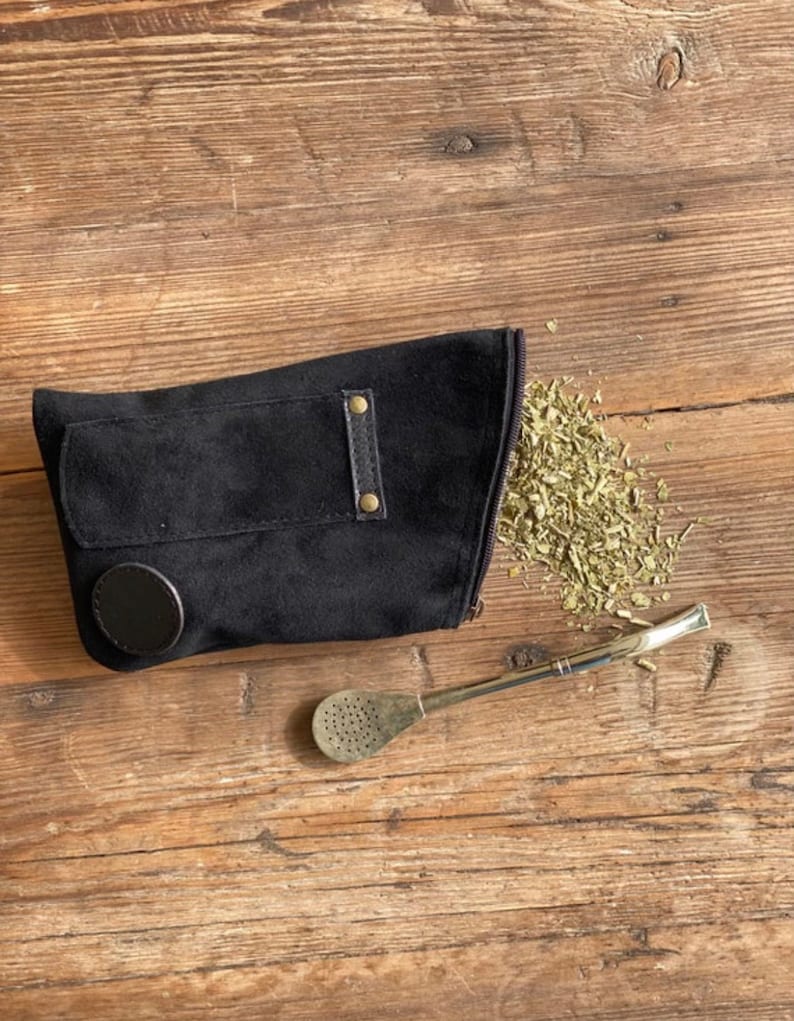 Yerbera Bag, Yerba Mate Tea Leather Container Bag - Etsy
