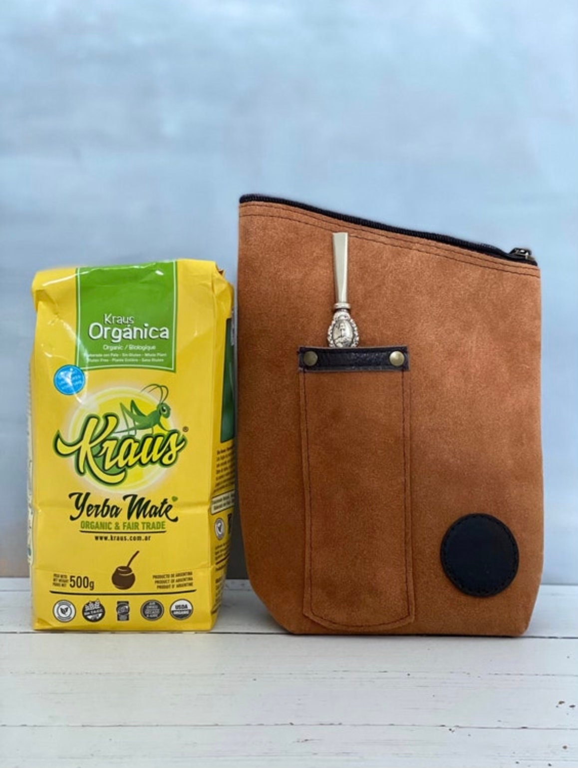 Yerbera Bag, Yerba Mate Tea Leather Container Bag - Etsy