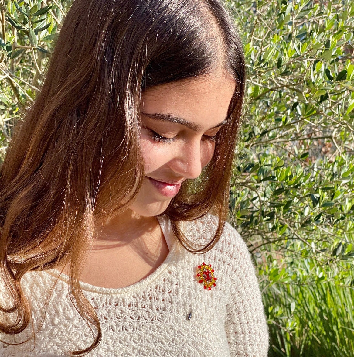 Spanish Cockade, Spain Flag, Hispanic Design Brooch - Etsy