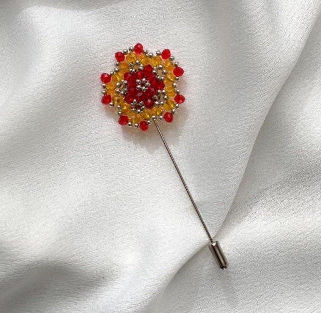 Spanish Cockade, Spain Flag, Hispanic Design Brooch - Etsy