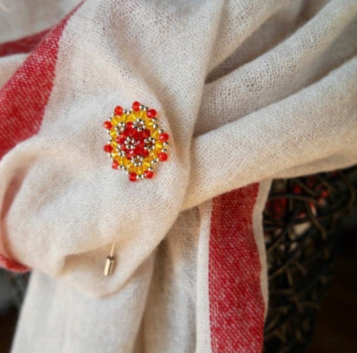 Spanish Cockade, Spain Flag, Hispanic Design Brooch - Etsy