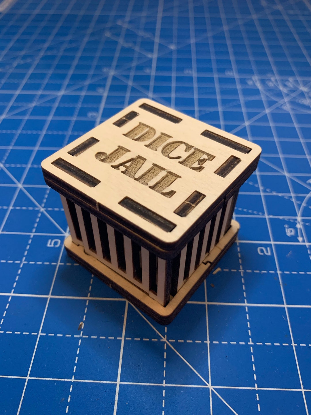 Laser Cutting File of a Dice Jail | Digital Download | DXF SVG AI Files ...