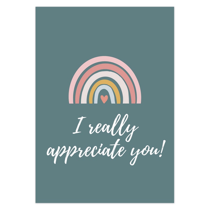 Caregiver Appreciation Card, You Are Appreciated, Thank You for Caring ...