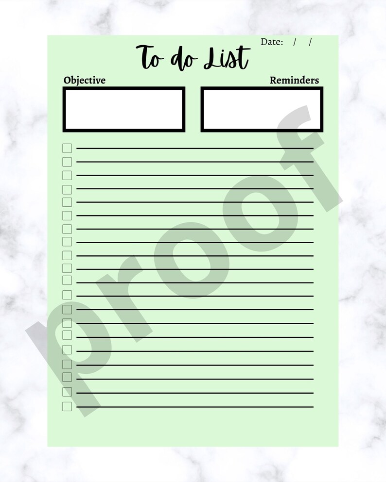 Daily To-do List for Routine Everyday Tasks, Digital Download Printable ...
