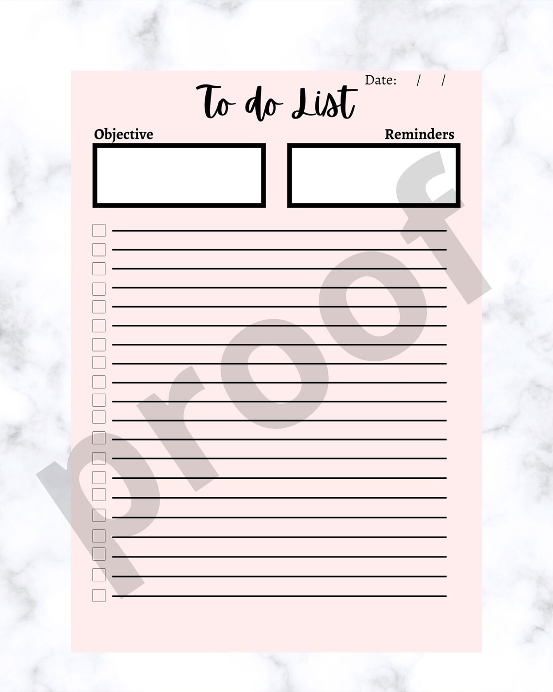 Daily To-do List for Routine Everyday Tasks, Digital Download Printable ...