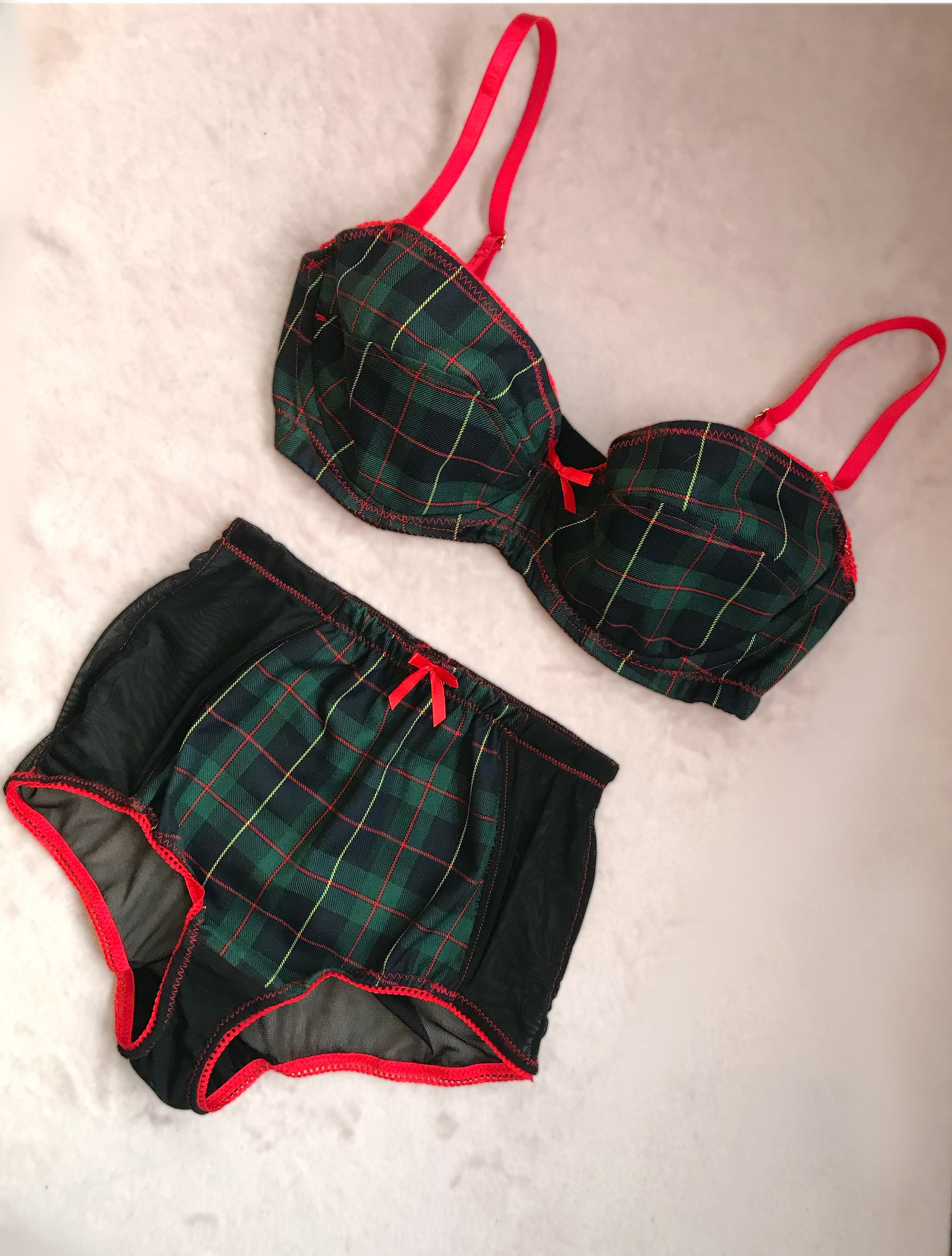 Wired Bra And Brief Set Etsy