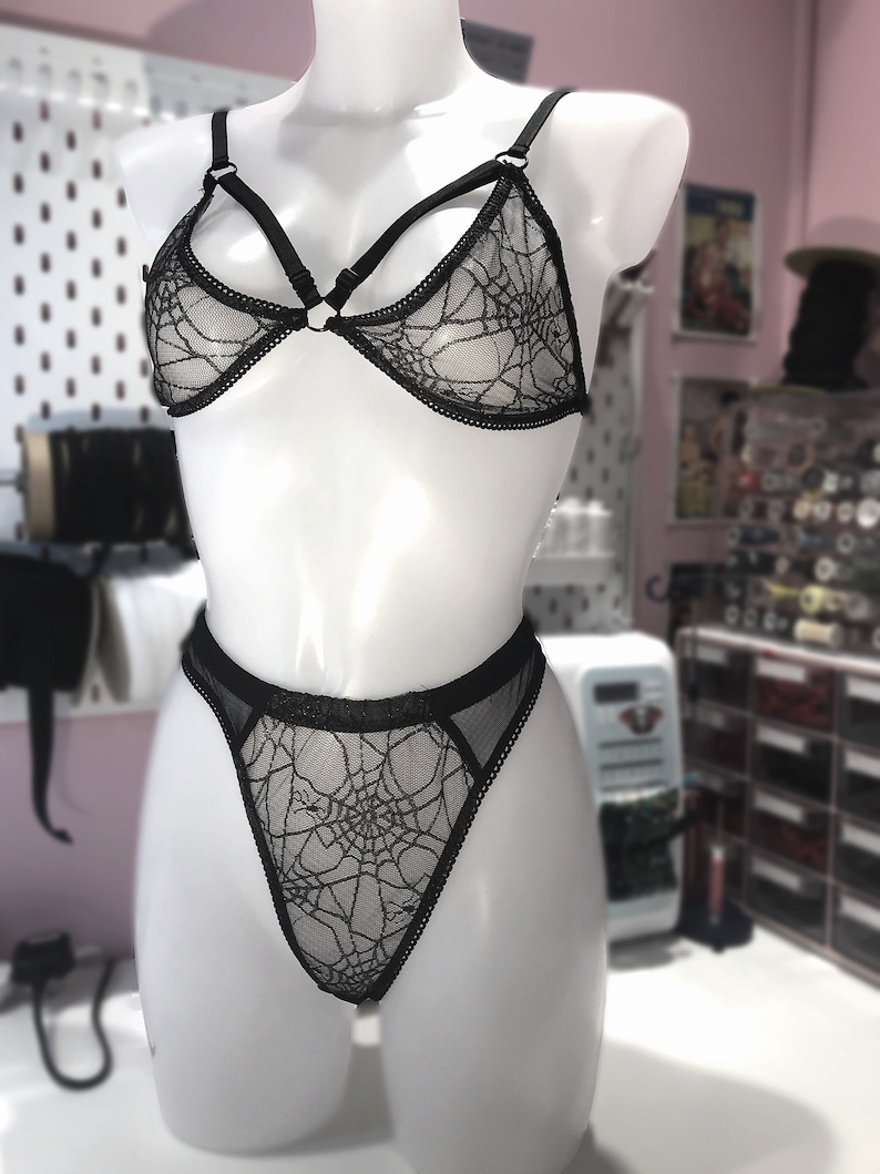 Incy Wincy Spider High Leg Thong - Etsy