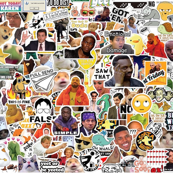 Funny Stickers - Etsy