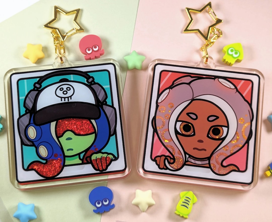 Agent 8 & Acht (dedf1sh) Liquid Glitter Shakers | Splatoon 3 Side Order ...