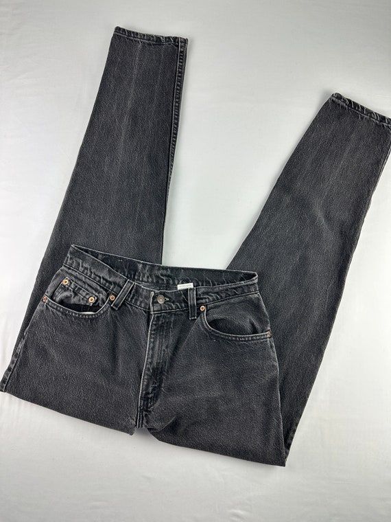 Y2K Levi 550 Black Stonewash Denim Jeans Vintage 00's - Gem