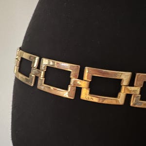 Y2K Gold Square Link Chain Belt 2000's Vintage - Etsy