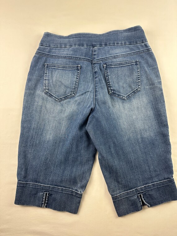 Y2K Low Rise Capri Jean Shorts 2000's Vintage - Gem