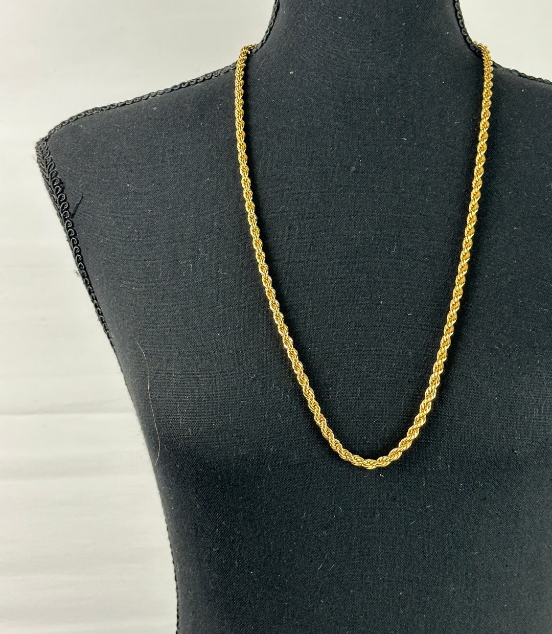 Gold Hip Hop Rope Chain Vintage 80's 90's 30" Monet - Etsy