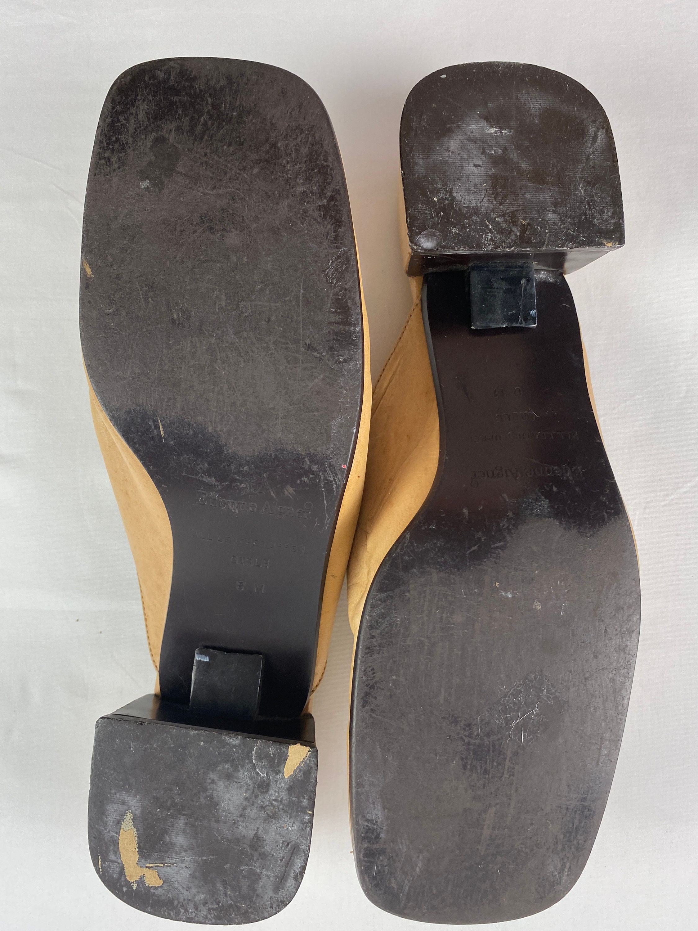 Vintage Aigner Leather Slide Shoes 80's 90's - Etsy