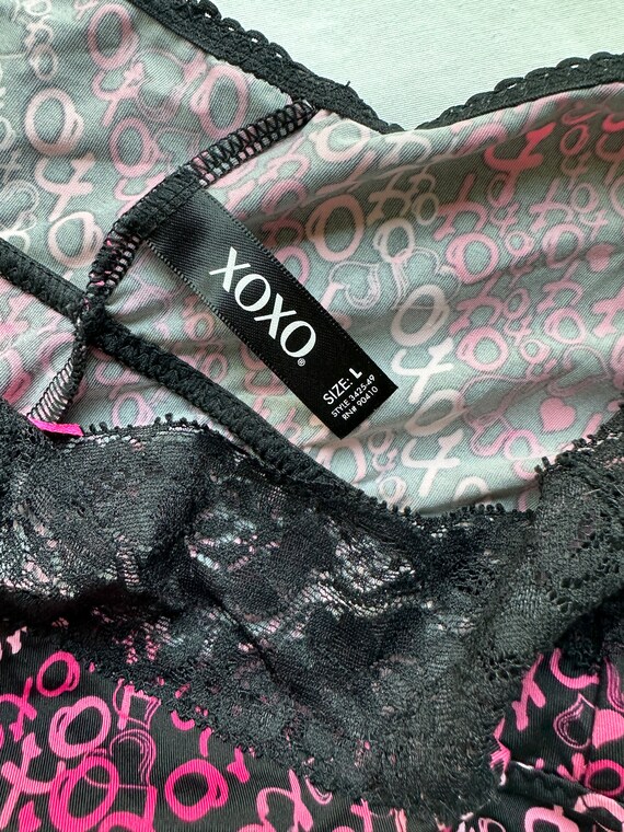 Y2K XOXO A-Line Baby Doll Slip Night Gown Teddie Vint… - Gem