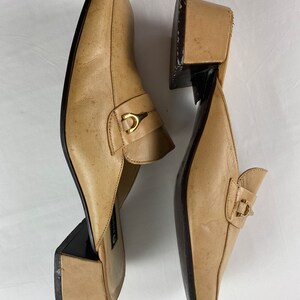 Vintage Aigner Leather Slide Shoes 80's 90's - Etsy