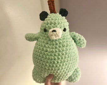 Big Fluffy Crochet Pear Bear, Huge Stress Relief, Squishy, Chunky ...