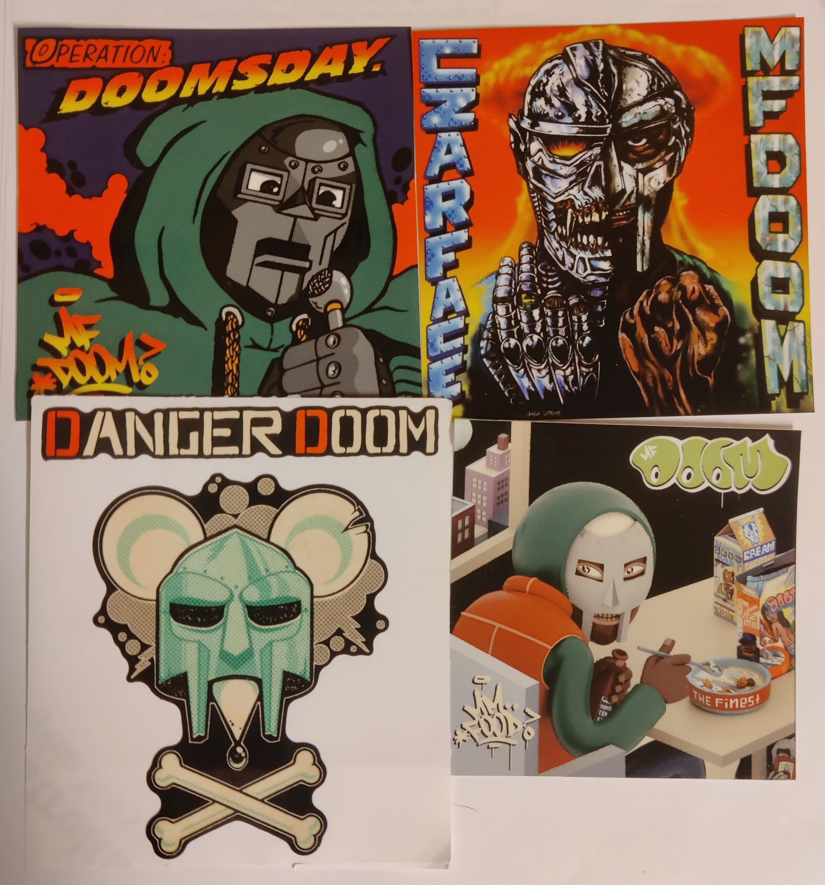 MF DOOM Album Covers Sticker/decal Pack 4pk custom Prints - Etsy