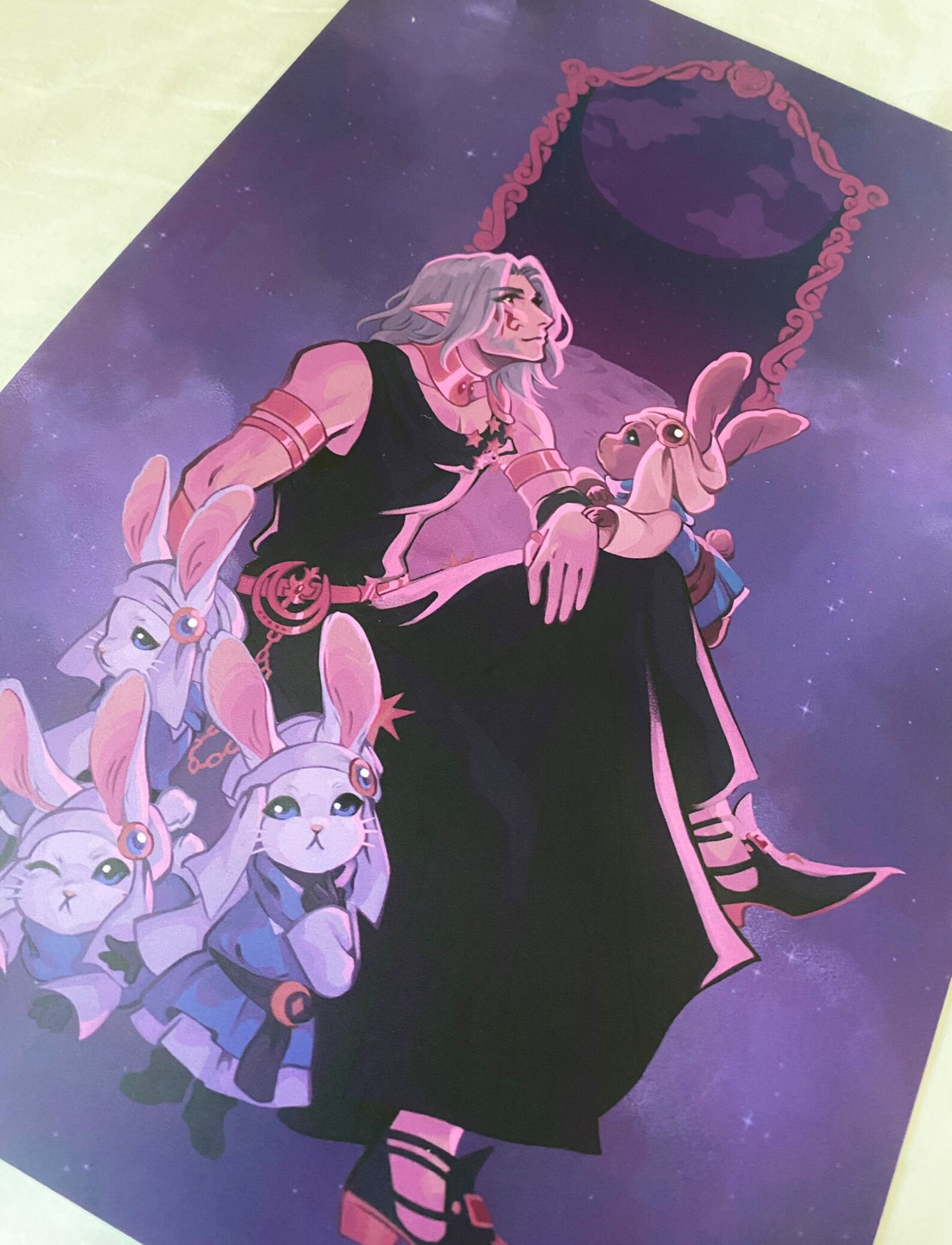 FFXIV Urianger Loporrits Art Print - Etsy