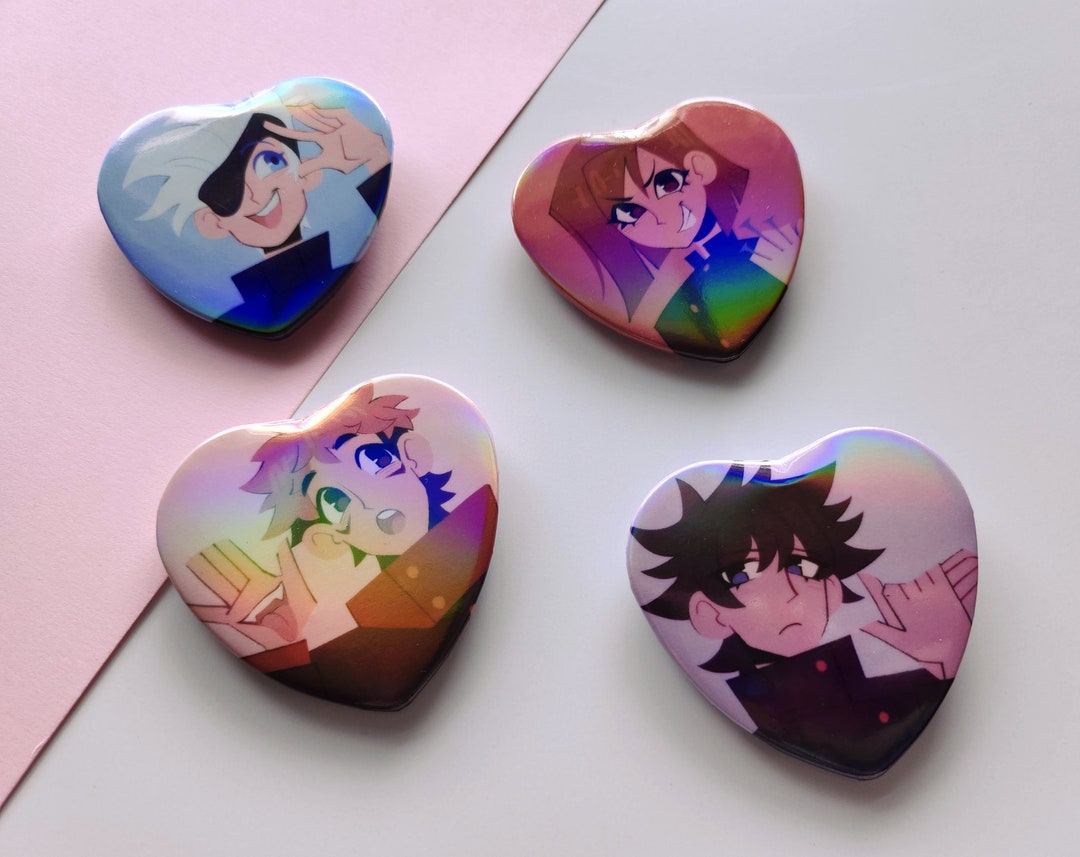 JJK Heart Badges - Etsy