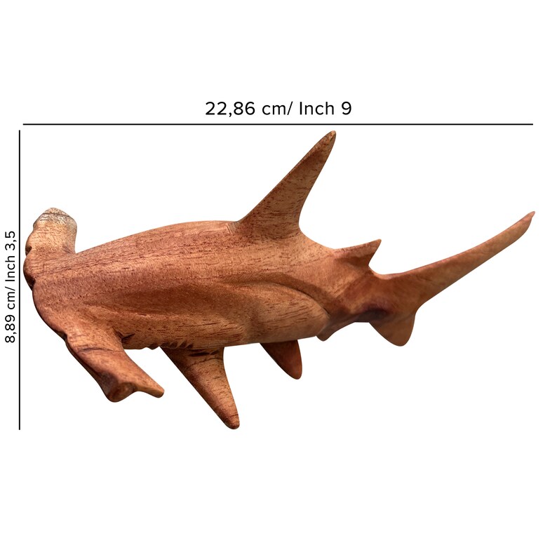 Galapagos Hammerhead Shark Art - Handmade Wooden Carving Decor - Etsy