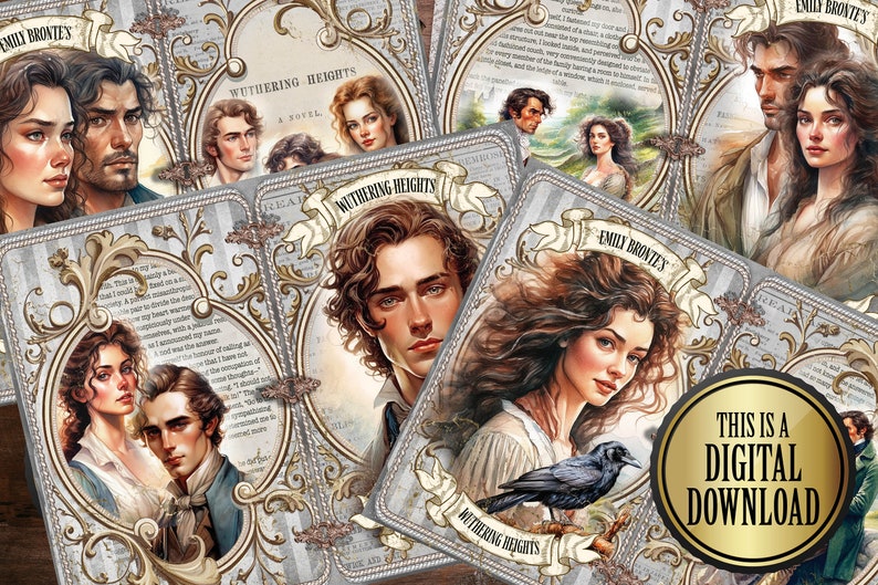 Wuthering Heights Junk Journal Kit, Emily Bronte Junk Journal Pages ...