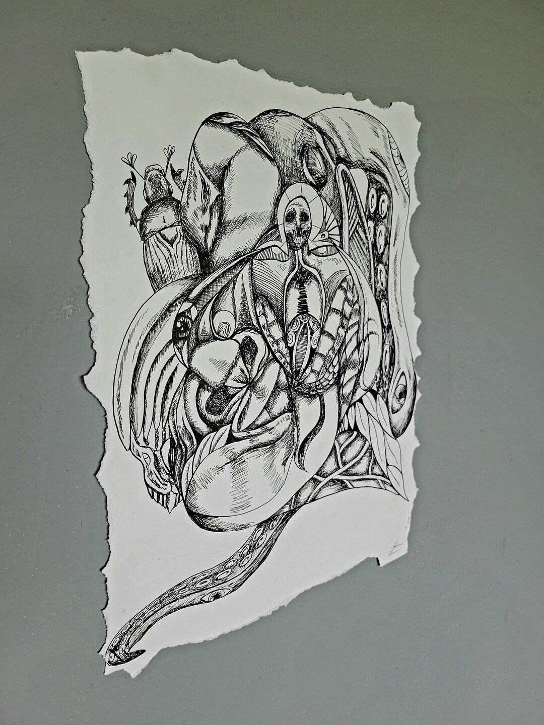 Original Abstract Ink Pen Drawing - Etsy