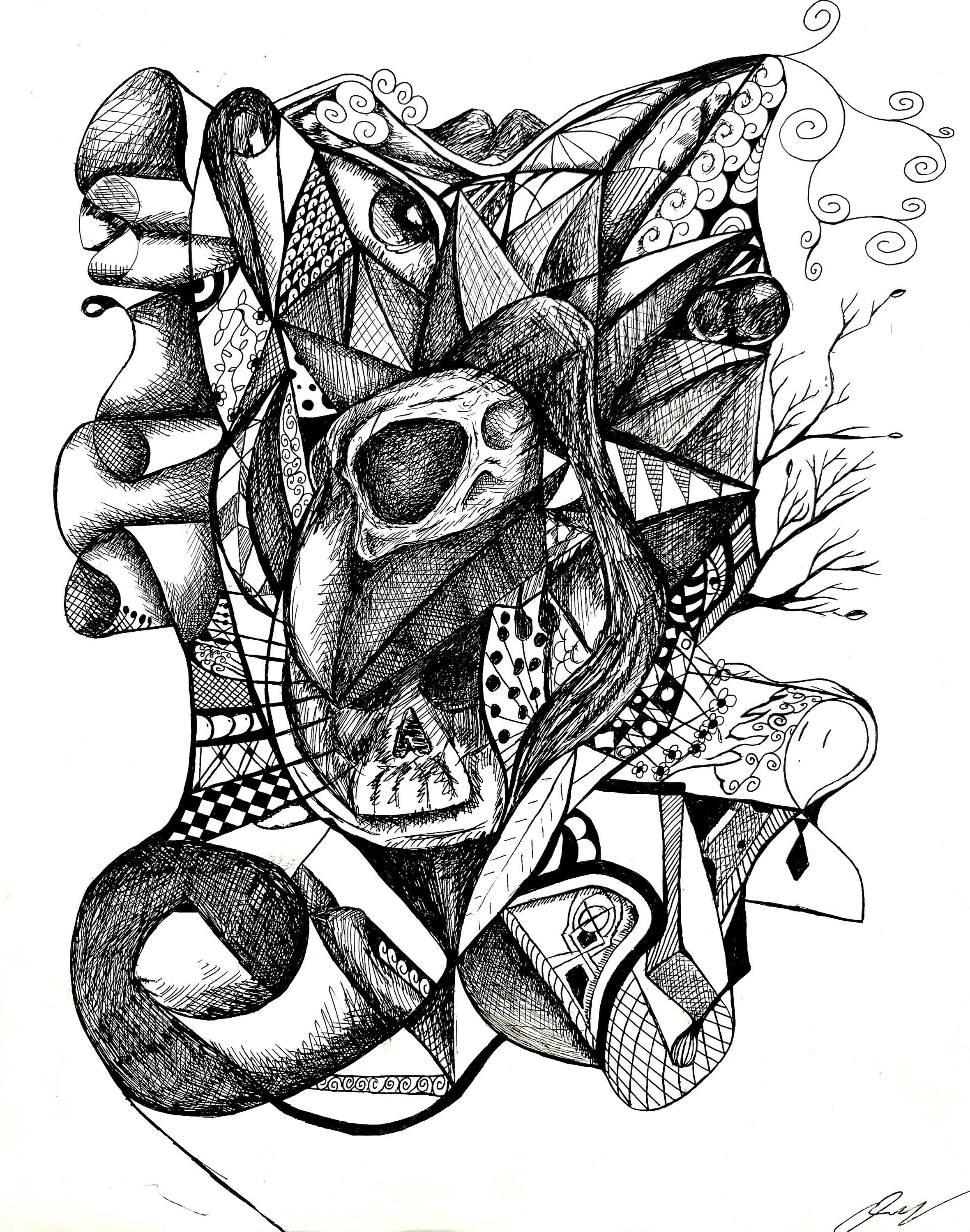 Original Ink Pen Drawing - Etsy