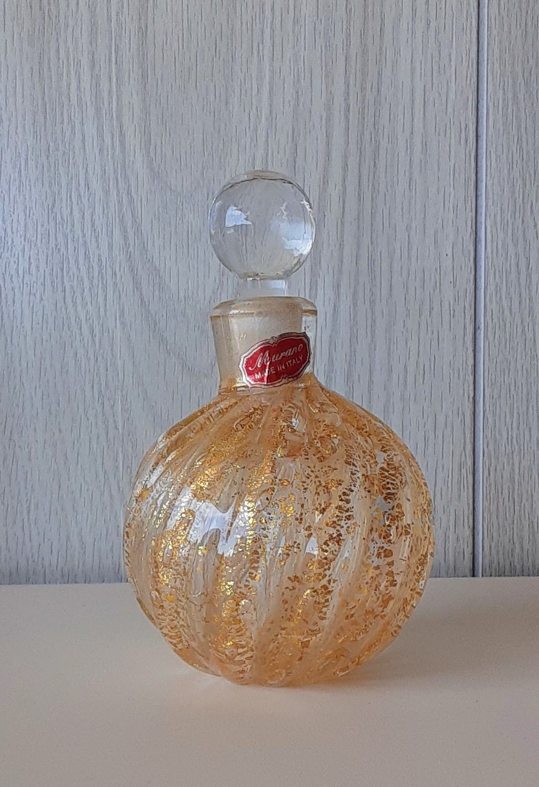 Vintage Murano Art Glass Perfume Bottle With Stopper - Etsy