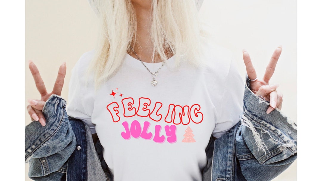 FEELING JOLLY RETRO Christmas Svg Digital Download Christmas - Etsy