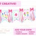 Printable Mahjong Party Banner, Retro Pink Floral Mahjong Garland ...