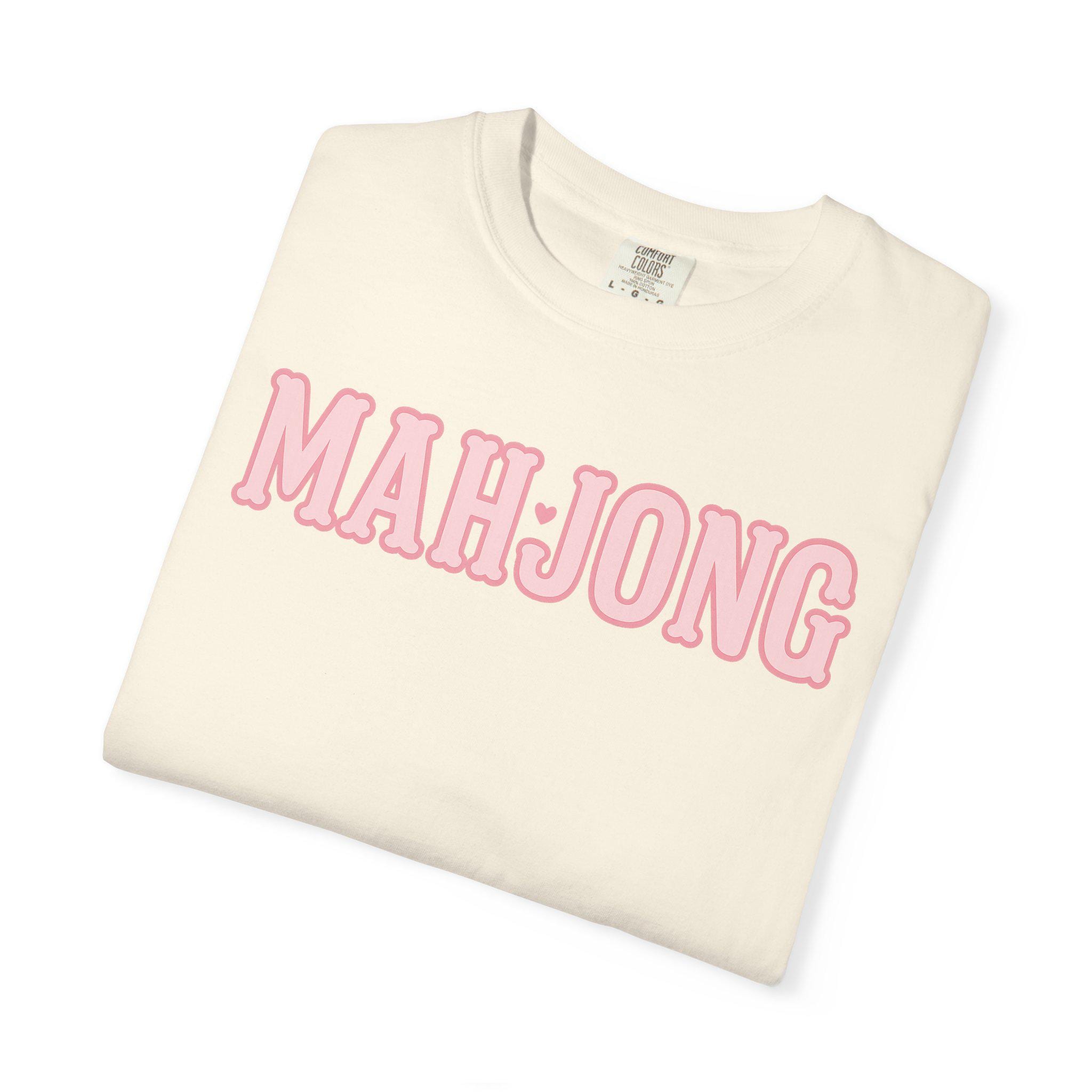 Women's Mahjong Shirt | Pink Mahjong Tee | Cute Mahjong Design | Preppy ...