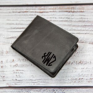 Leather Wallet, Men's Wallet, Engraved Wallet, Unique Mens Wallet ...