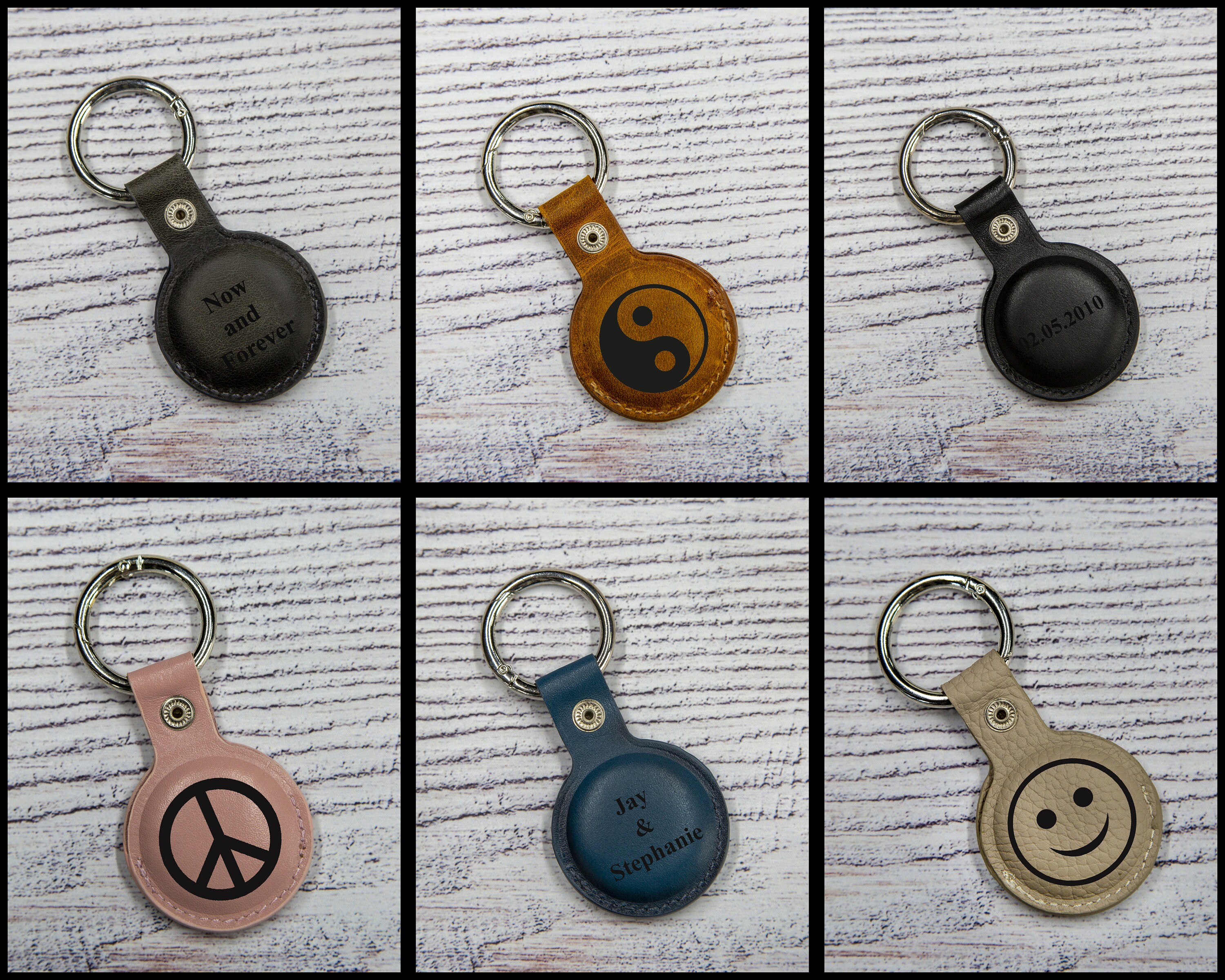 AirTag Holder, AirTag Keychain, AirTag Case, Leather Key Ring, Key Loop ...