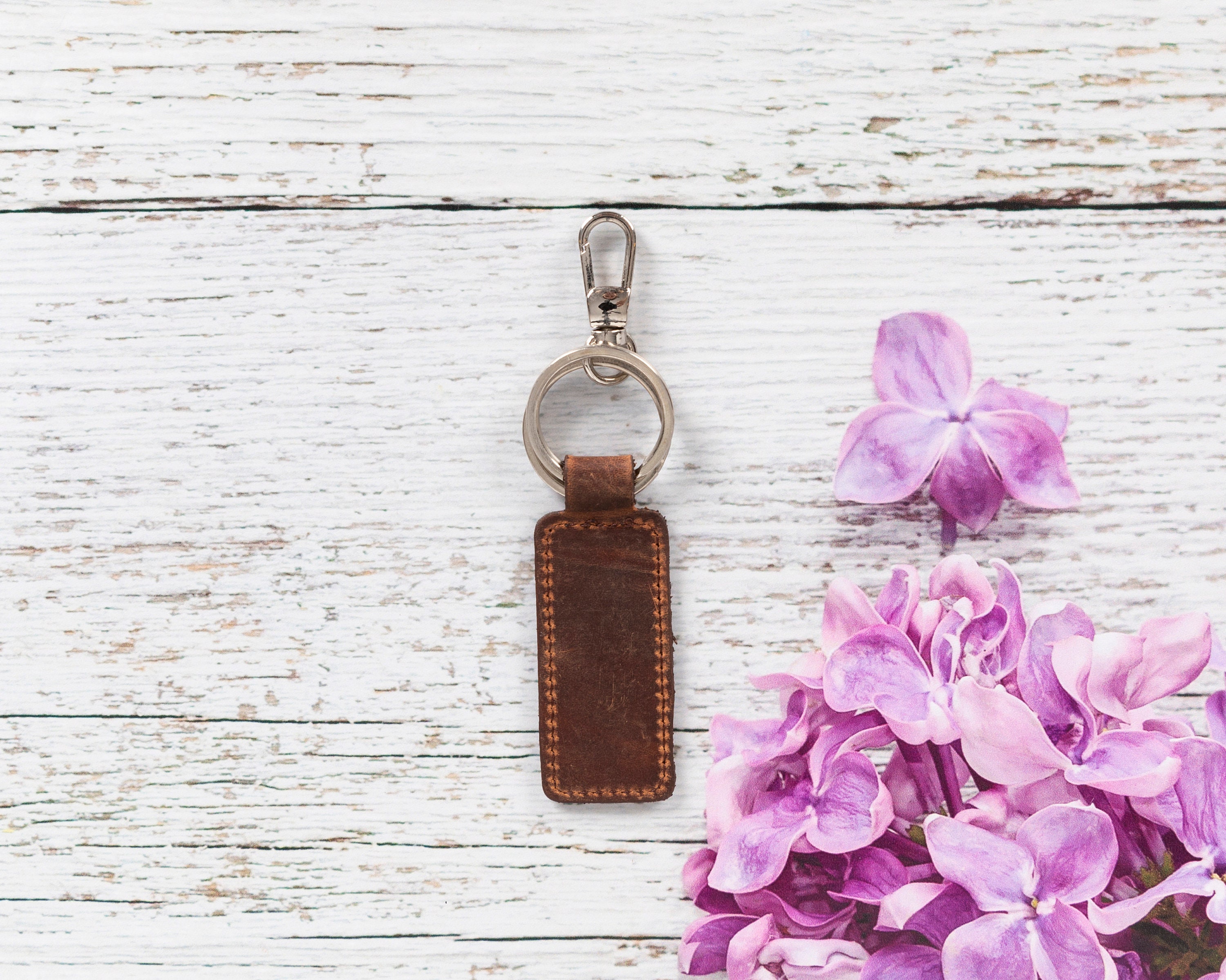 Handmade Leather Key Ring, Key Loop, Key Fob, Handcrafted Key Chain ...