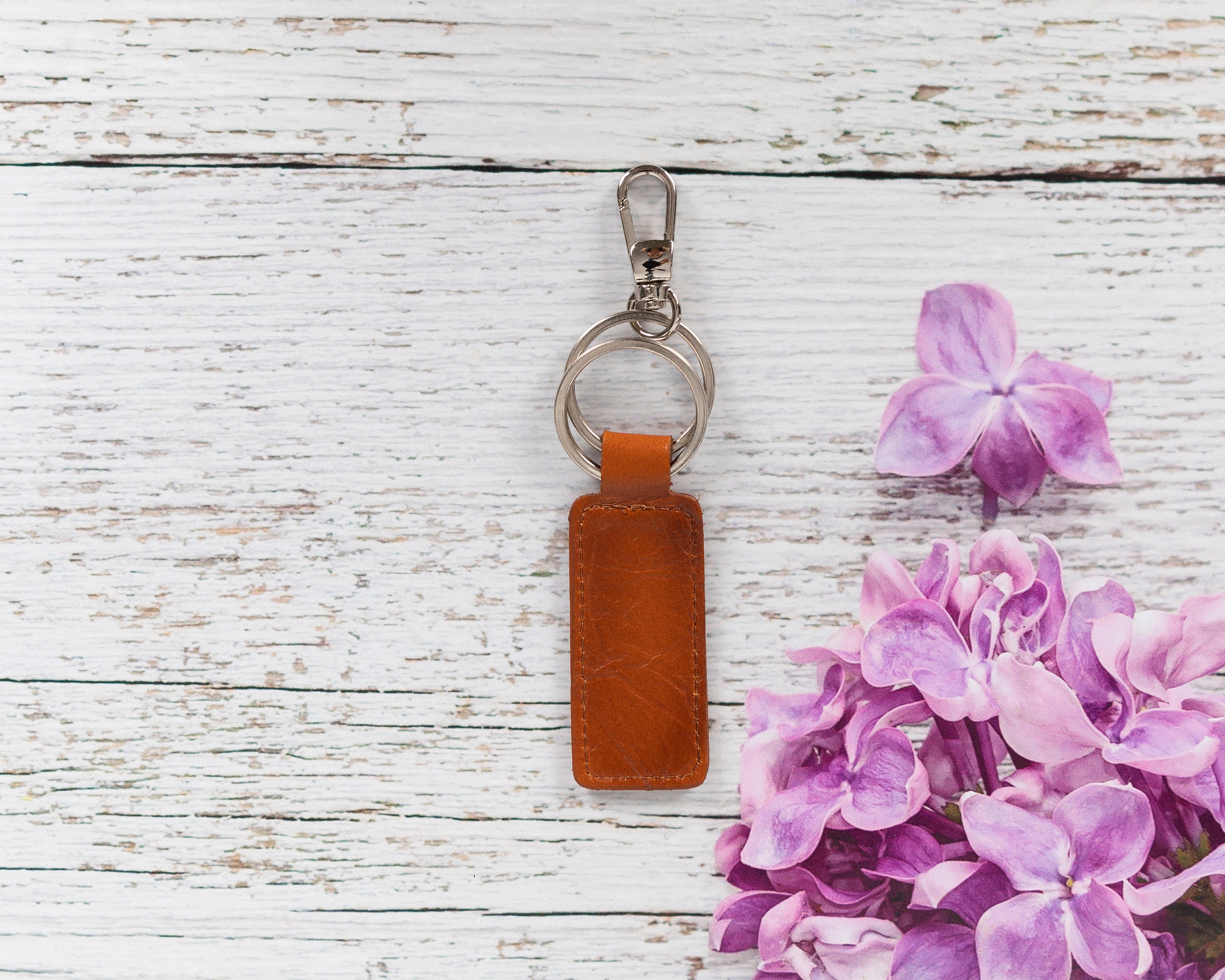 Handmade Leather Key Ring, Key Loop, Key Fob, Handcrafted Key Chain ...