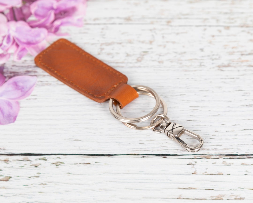 Handmade Leather Key Ring, Key Loop, Key Fob, Handcrafted Key Chain ...