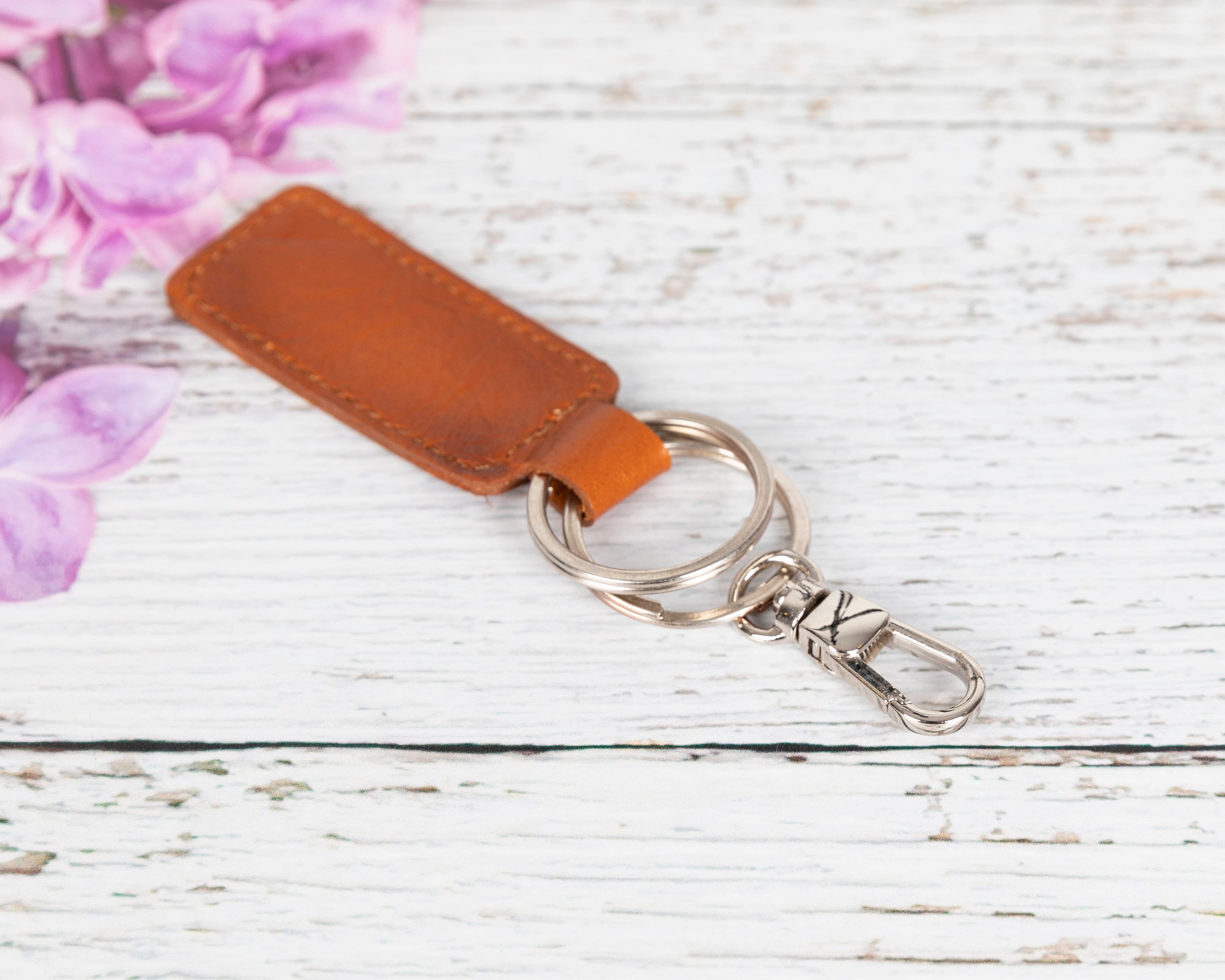 Handmade Leather Key Ring, Key Loop, Key Fob, Handcrafted Key Chain ...