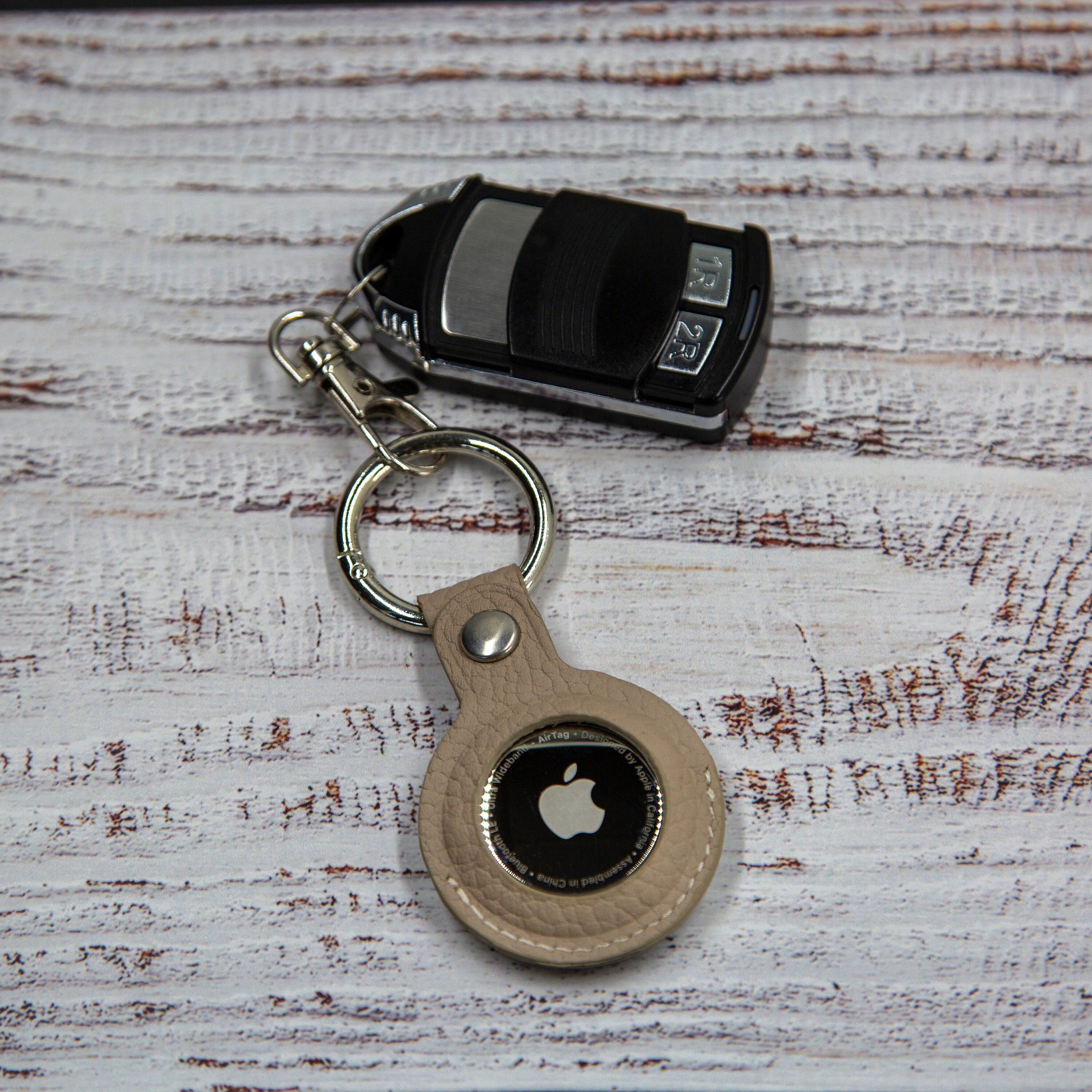 AirTag Holder, AirTag Keychain, AirTag Case, Leather Key Ring, Key Loop ...