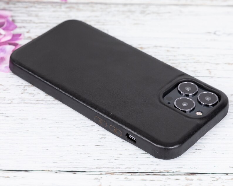 Custom Leather Iphone 13 Case Full Grain Leather Custom - Etsy