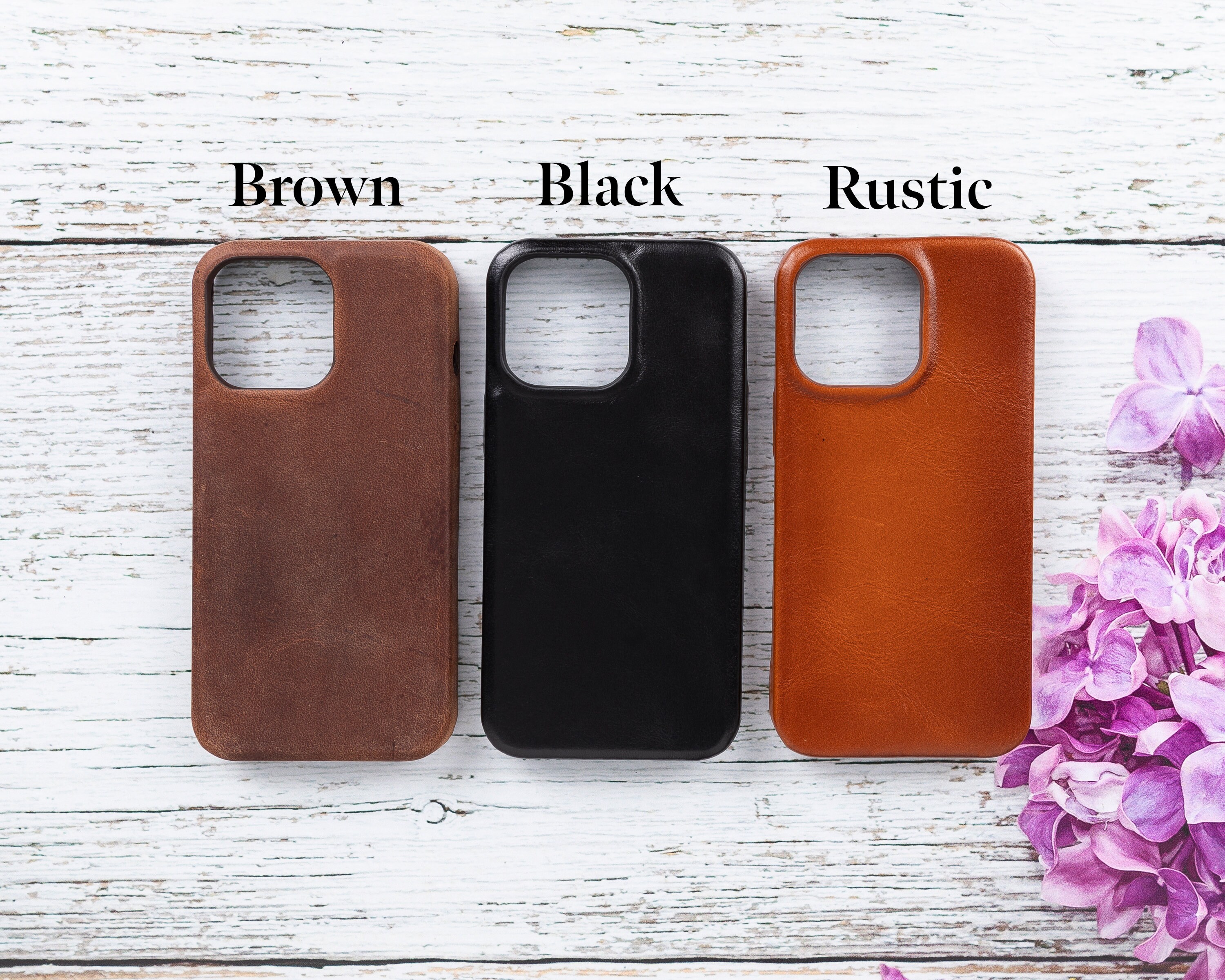 Custom Leather Iphone 13 Case Full Grain Leather Custom - Etsy