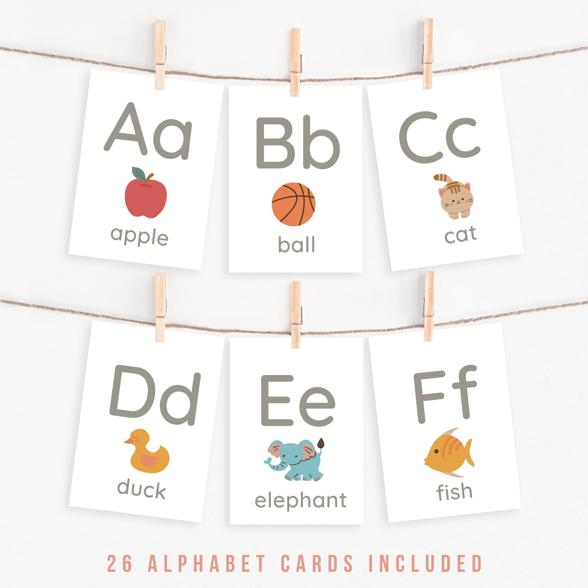 Numbers, Shapes, and Abcs Card Set, A-Z Flashcards, Numbers 1-20 ...