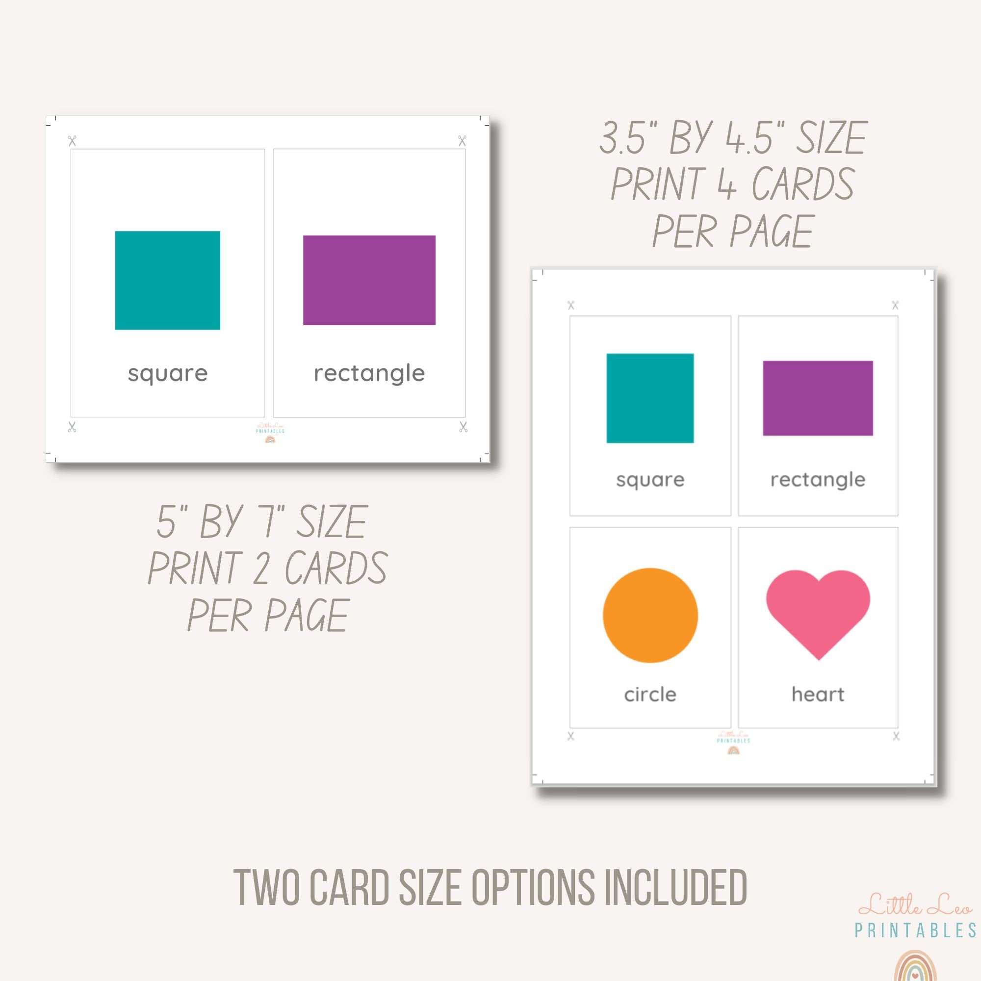 Shapes Flashcards, Basic Geometric Shapes, Toddler Preschool Circle ...