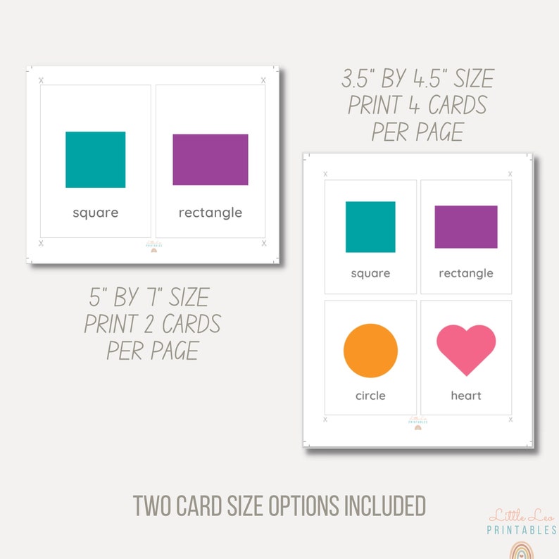 Shapes, Numbers and Colors Flashcard Set, Toddler Preschool Circle Time ...