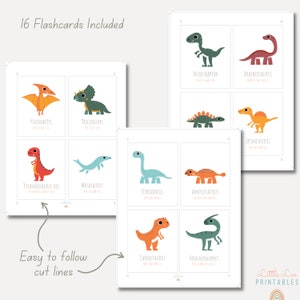 Dinosaur Flashcards: Boho Classroom Decor (digital Download) - Etsy