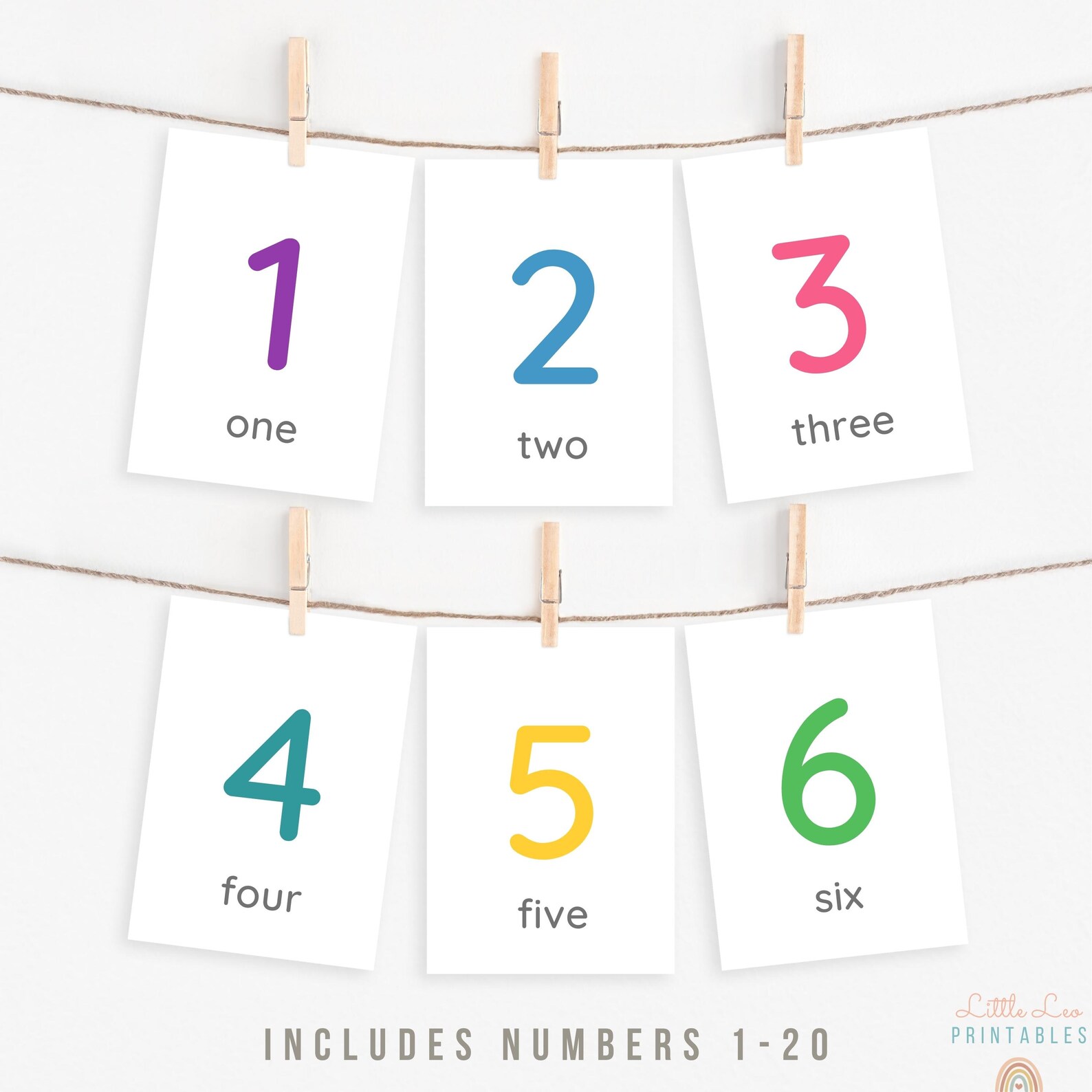 Shapes, Numbers and Colors Flashcard Set, Toddler Preschool Circle Time ...