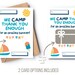 Camp Counselor Thank You Card, Printable Gift Card Holder, Summer Camp ...