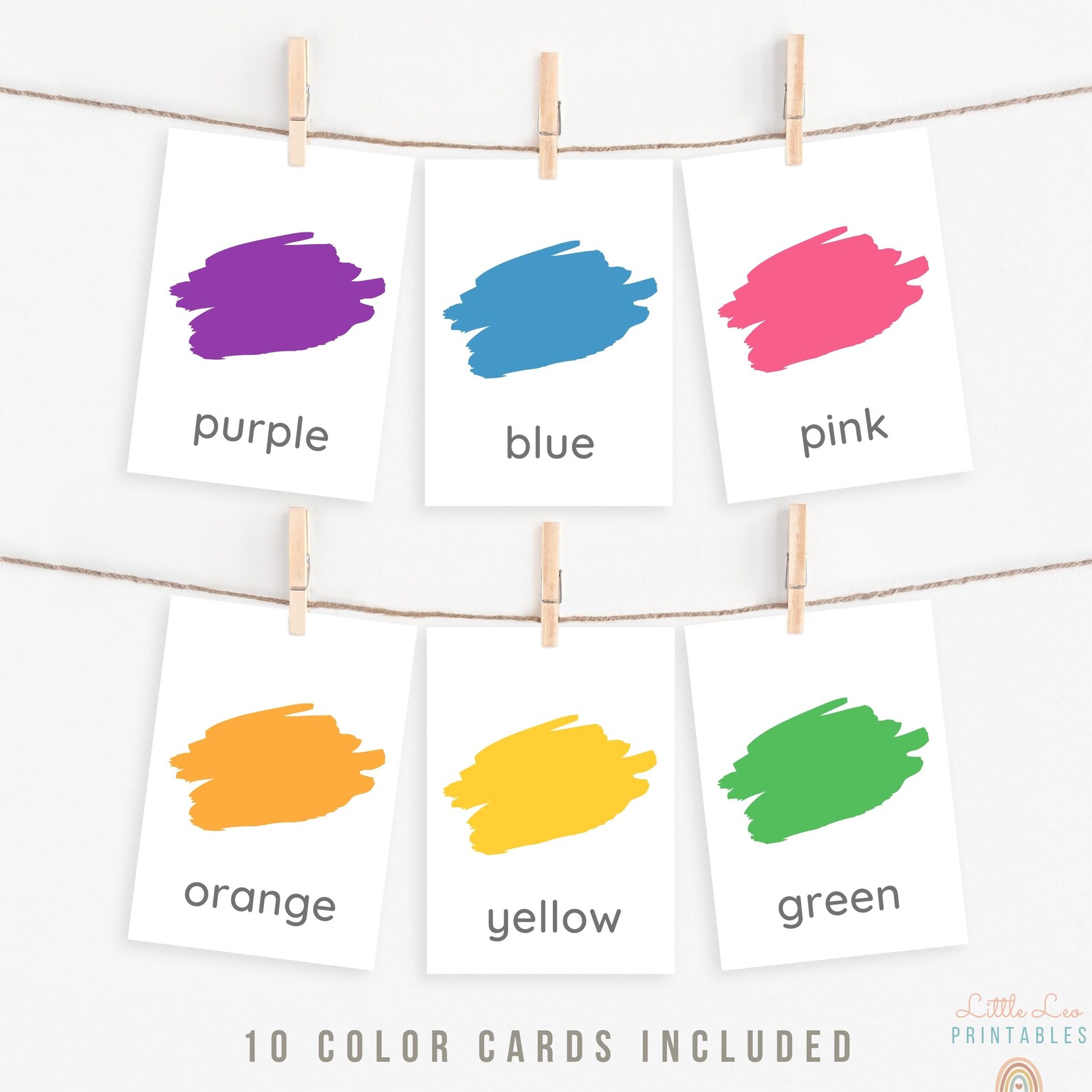 Shapes, Numbers and Colors Flashcard Set, Toddler Preschool Circle Time ...
