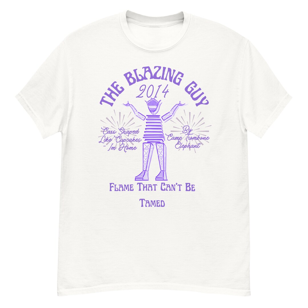 The Blazing Guy Tshirt Simpsons Parody Burning Man Festival T-shirt ...